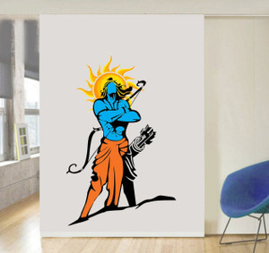 VCREATE DECOR 58 cm Jai shree Ram Wall Sticker And Decal Self Adhesive ...