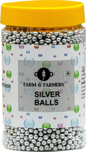 Farm & Farmers Silver Balls Editable Cake Decoration Sprinkler Medium ...