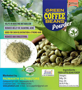 PMW Organic - Natural & Dehydrated - Green Coffee Beans Powder(Very ...