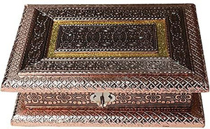 Garvi Gurjari Metal Crafted Decorative Minakri Mukhvas Box Copper ...