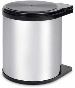 DBR Stainless Steel Auto Lid Pedal Dustbin, Garbage Bin With (9 LTR ...
