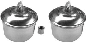 THE LABWORLD spirit lamp set of 2,stainless steel for laboratory use in ...