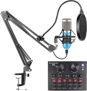 TechBlaze BM800 Condenser Microphone Mic Set with V8 Audio Mixer Sound ...