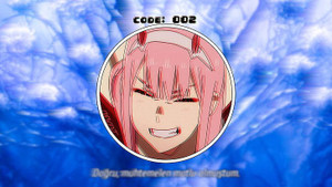 Code 002 02 Darling In The Franxx Matte Finish Poster Paper Print ...