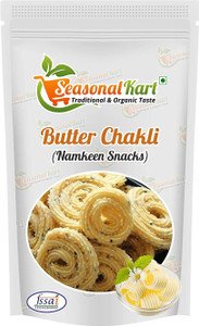 Seasonal Kart Mini Butter Chakli 400 gms Namkeen Snacks for Foodie ...