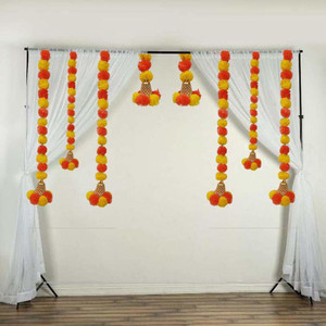 DUSSLE DROF Wall Door Hanging Artificial Marigold Plastic Flowers ...