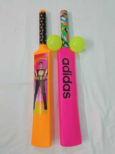 DURGA JI PLASTIC SUPER KIDS CRICKET BAT BALL COMBO - MULTICOLOUR ...
