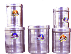 Shri Gayatri Steel Tea Coffee & Sugar Container - 3 L Price in India ...