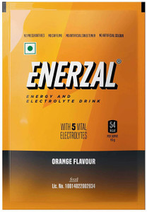Enerzal Powder Orange Flavour 100 GM (Pack of 10, 10x100 g) Energy ...