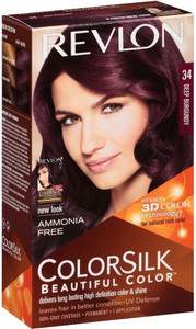 Revlon Deep Burgundy No-34 , Colorsilk Beautiful Hair Color - Price in ...