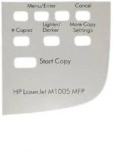 Krishna Toner H/P P1005 MFP PANEL DISPLAY STICKER Grey Ink Toner ...