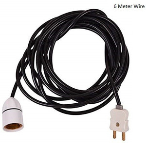 Electro Factory Bulb Holder With Wire - 6 Meter Long Wire Copper Light ...