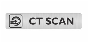 jv Stainless Steel Self Adhesive "CT SCAN 12X2.5 Inches" Signage Board ...