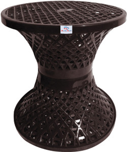 Heart Home Mesh Design Both Sided Plastic Sitting Stool in Damroo Style ...