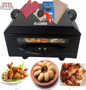 HOT LIFE Mini Electric Aluminum Tandoor with Kitchen Tools (Black ...