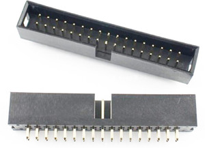 e4u 34 Pin FRC Box Connector Male 2.54mm Pitch Through Hole Straight ...