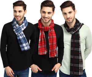 Trendy World Checkered Men Muffler - Buy Trendy World Checkered Men ...