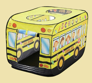 TOY MART Kids Foldable and Portable Pop Up School Bus Tent House, for ...
