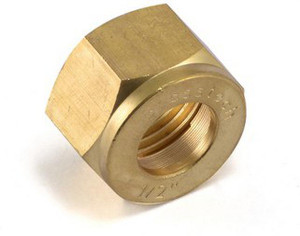 PBI Brass Hex Nut 1/4" BSP for Hydraulic OLIVE NUT 1/4BSP Pipe Fittings ...