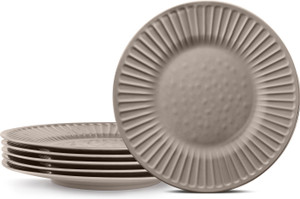 Urban Chef Unbreakable Melamine Earthy Grey Round Dinner/Lunch /Serving ...