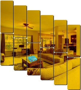 FUTURE HUB 45 cm 12 Frame Golden wall mirrors|acrylic stickers|mirrors ...