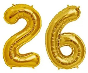 Flipkart.com | Wisdom Decor Solid 26 Number Foil Balloon 16-inch for ...