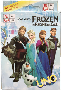 SD GAMES FROZEN UNO CARD, FAMILY FUN PLAYING CARD GAME - FROZEN UNO ...