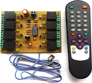 DPCOLLECTIONS Wireless Infrared Ir 8 Channel Remote Control Relay Board ...