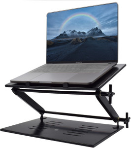 Crinds Pure Metal Heavy Duty Laptop Holder Stand for Table Desk with ...
