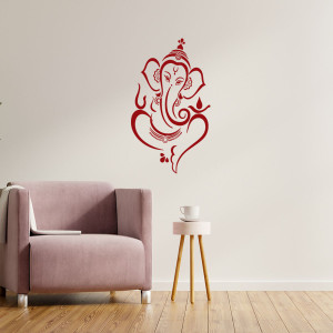 Masstone 63 cm Lord Ganesha Religious God Wall Sticker Self Adhesive ...