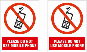 Color Crafts 20.32 cm Please Do Not Use Mobile Phone Sign Poster Good ...