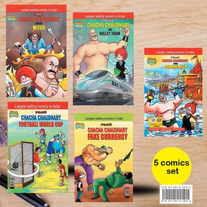 Chacha Chaudhary Comics in English (Set of 5 Books): Buy Chacha ...