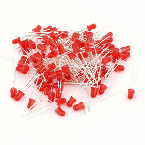 Diktmark 1000 Pcs 5mm Round Diffused Red Color LED Light Bulb Lamp ...