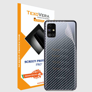 TEXOVERA Samsung Galaxy M51, Samsung M51, 3D Carbon Fibre Transparent ...