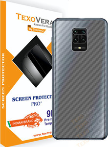 TEXOVERA Redmi Note 9 Pro Max, 3D Carbon Fibre Transparent Back Skin ...