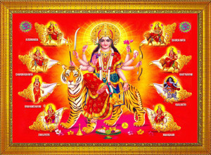 CRAFTSCORNER NAVROOP DURGA MATA FOR NAVRATRI POOJAN |DURGA MATA NAVROOP ...