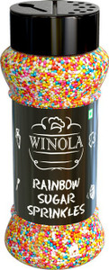 Winola Rainbow Sugar Sprinkles candy for cake decoration Topping Ice ...