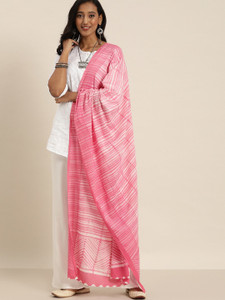 Taavi Pure Cotton Striped Women Dupatta - Buy Taavi Pure Cotton Striped ...