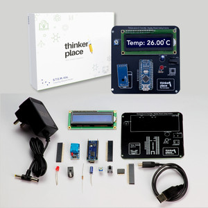 ThinkerPlace Temperature and Humidity sensor display DIY kit | Arduino ...