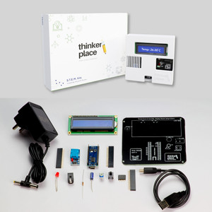 ThinkerPlace Temperature and Humidity sensor display with 3D Printed ...