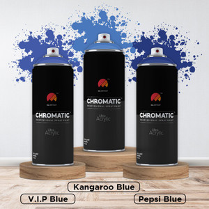 Chromatic V.I.P.Blue, Kangaroo Blue & Pepsi Blue Spray Paint 400 ml ...