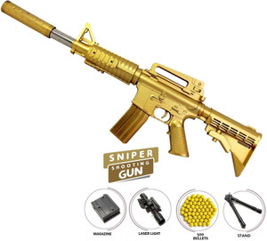 HALO NATION Airsoft Gun Toy Golden Gun M4-1 M24 Toy Gun with Plastic Bb ...