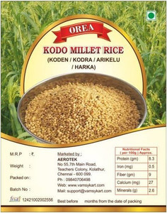 orea KODO MILLET RICE, UNPOLISHED 2 KGS KODEN / KODRA / ARIKELU / HARKA ...