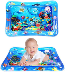 Pulsbery Blue Double Sided Water Proof Baby Play Mat,Play mats for Kids ...