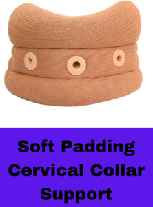 NAVECO Cervical Collar Soft Neck belt Neck Support (Beige) Neck Support ...