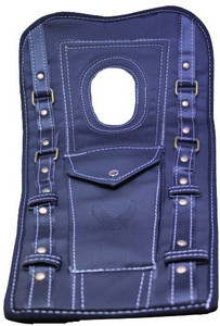 Car Life bullet tank cover black uni Strap Royal Enfield Classic 350 ...