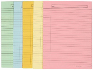 Flipkart.com | DSR A4 Ruled Thick Coloured Project Sheets (100 Sheets ...