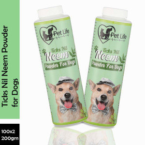 Pet Life Pure Organic Ticks Nil Neem Powder For Dogs Effective To Deal ...