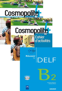 Cosmopolite 4-B2 Textbook With DVD+Workbook+Delf B2 Livre ( 3 Book Set ...
