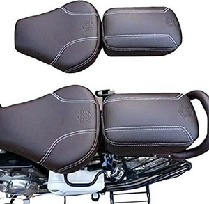ANK BULLET Brown Fancy Seat Cover for Classic Desert Storm Split Bike ...